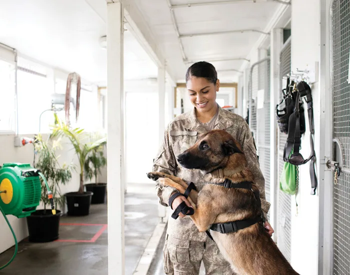 Meet the only female dog handler in the New Zealand Defence Force