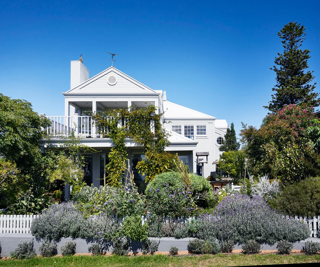 A coastal Australian home with a Cape Cod influence