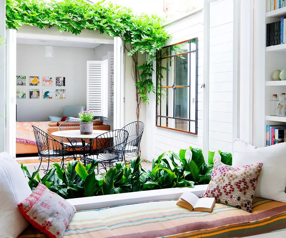 14 internal courtyards that invite the outdoors in