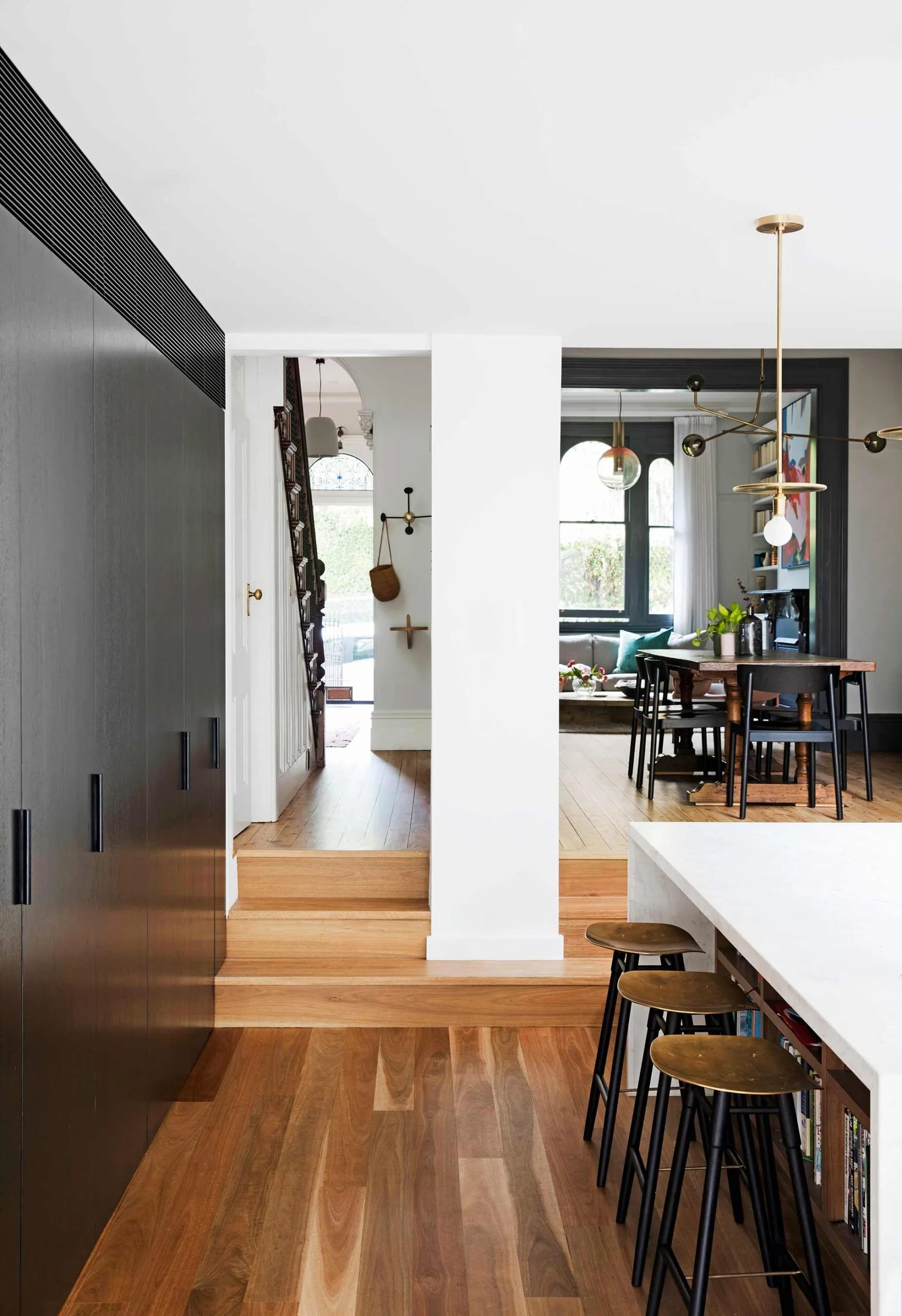 A ground floor renovation refreshed this terrace home