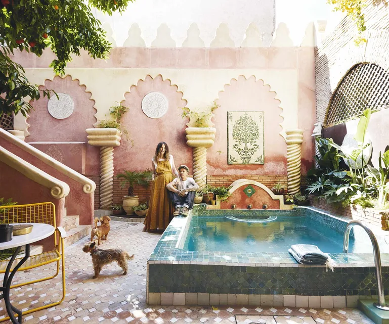 A renovated Moroccan family townhouse in Marrakech