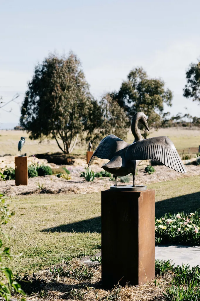 Inside garden sculpture artist Lucy McEachern's studio