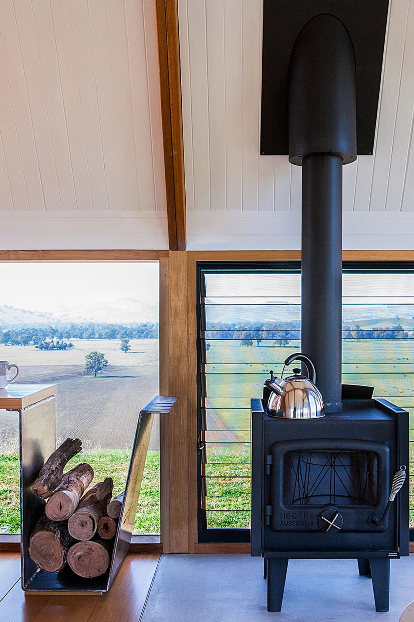 Inside Kimo Estate's luxury cabin near Gundagai, NSW