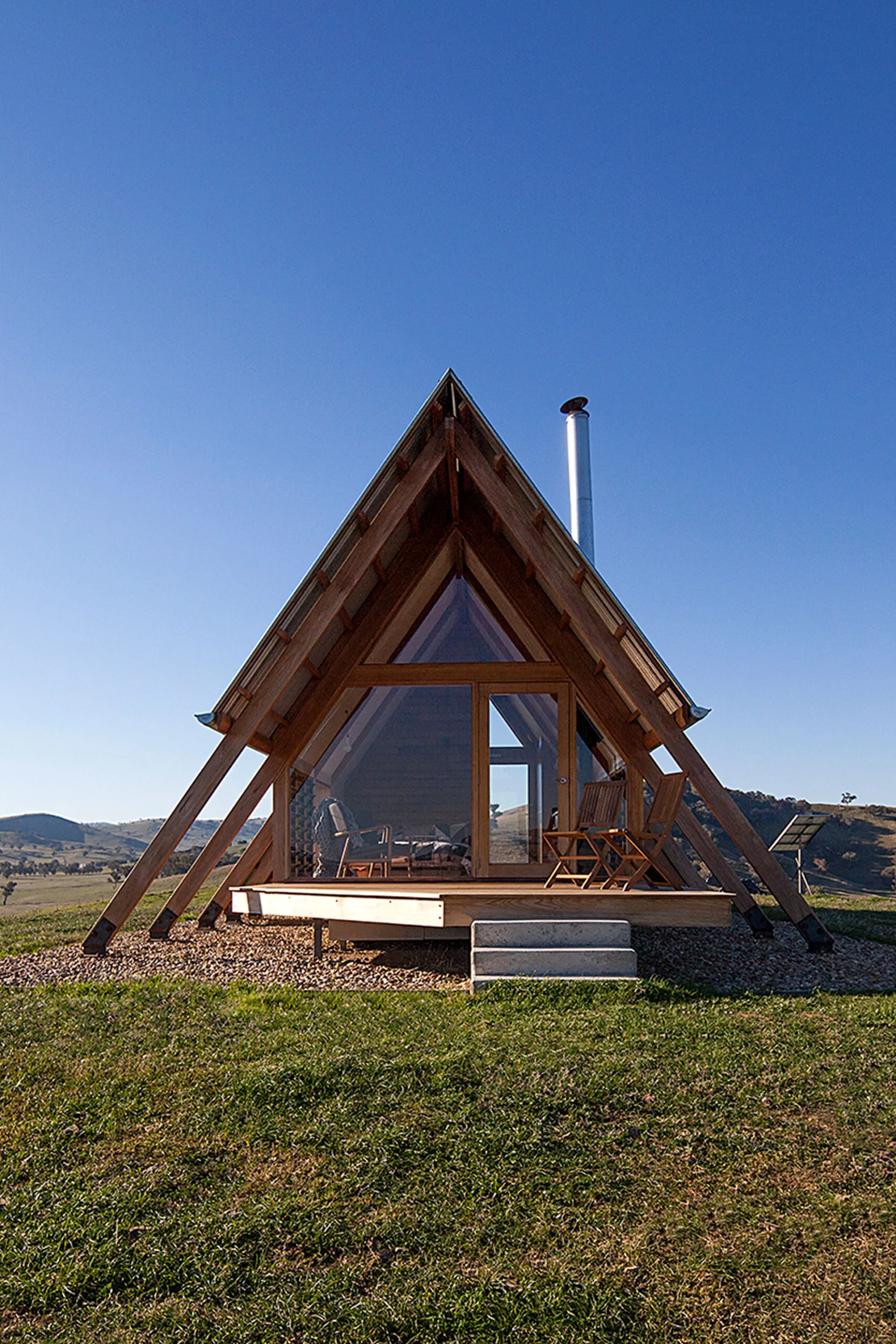 Inside Kimo Estate's luxury cabin near Gundagai, NSW