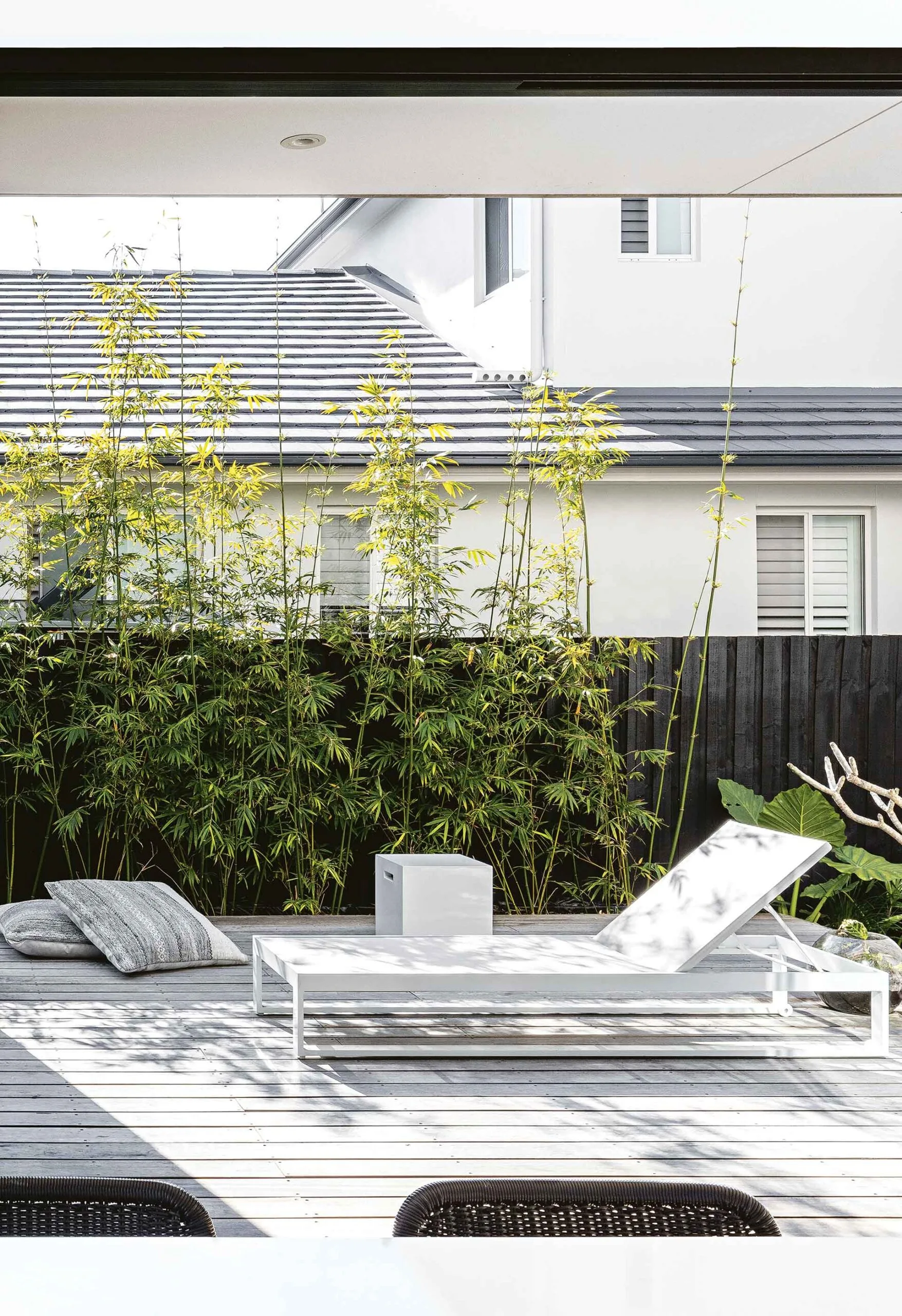 A modular prefab home with sophisticated beach style
