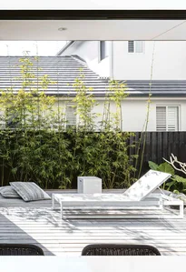 A modular prefab home with sophisticated beach style
