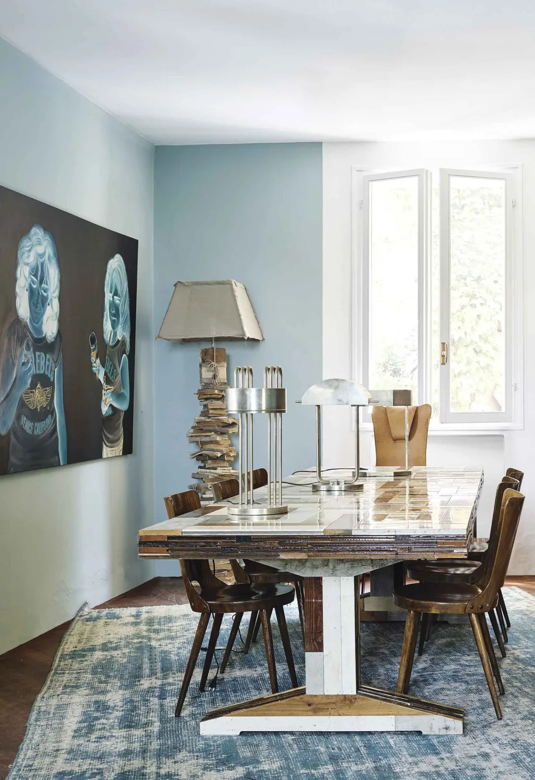An Italian-style home with eclectic vintage charm