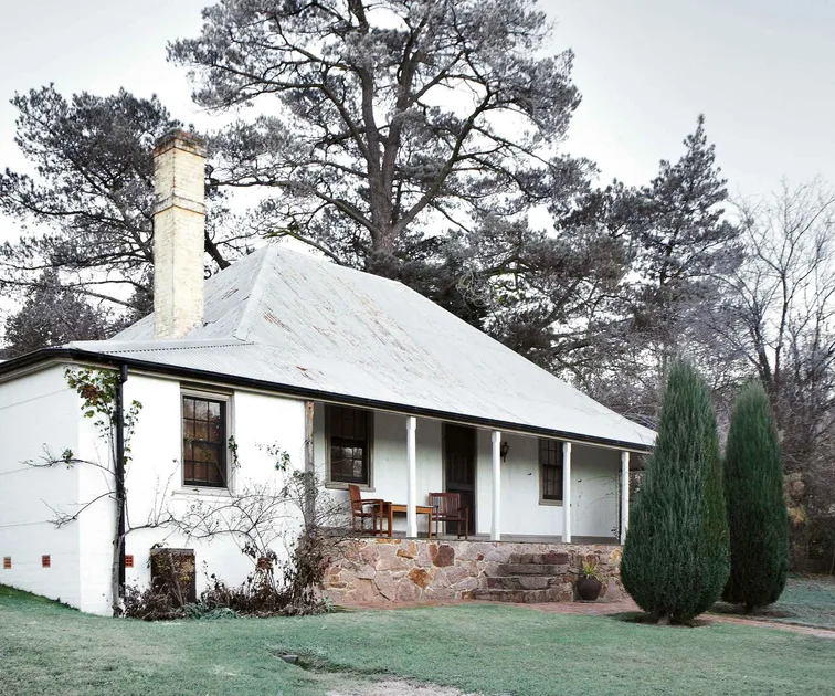 Inside a restored colonial homestead in Mutton Falls, NSW