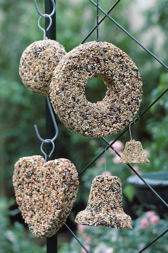 How to make a bird seed bell using pantry staples