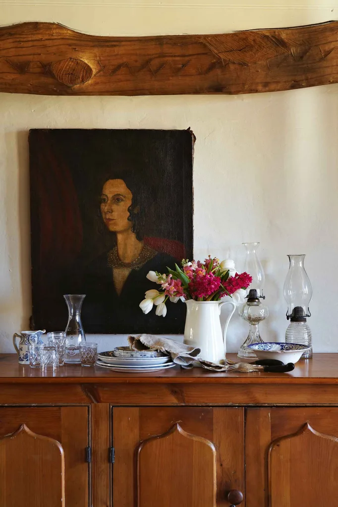 Inside a restored colonial homestead in Mutton Falls, NSW