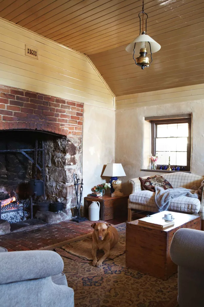 Inside a restored colonial homestead in Mutton Falls, NSW