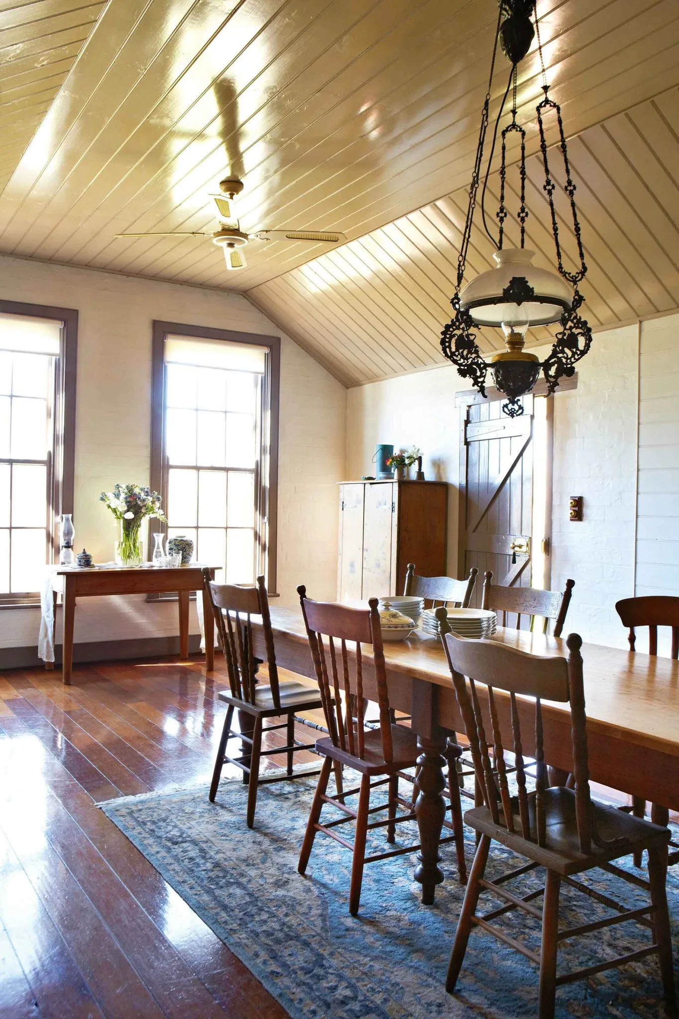 Inside a restored colonial homestead in Mutton Falls, NSW