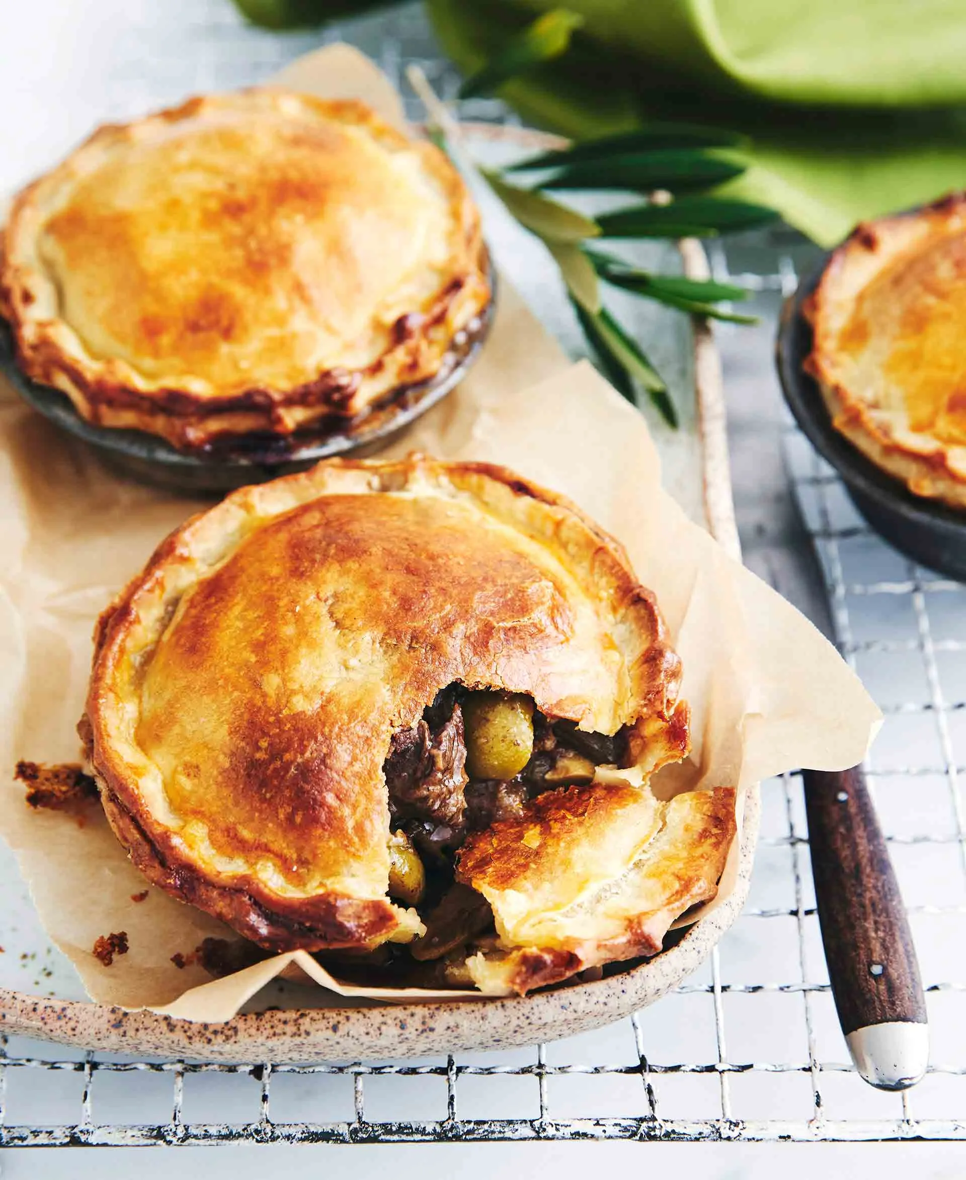 Maggie Beer's beef meat pie with sour cream pastry