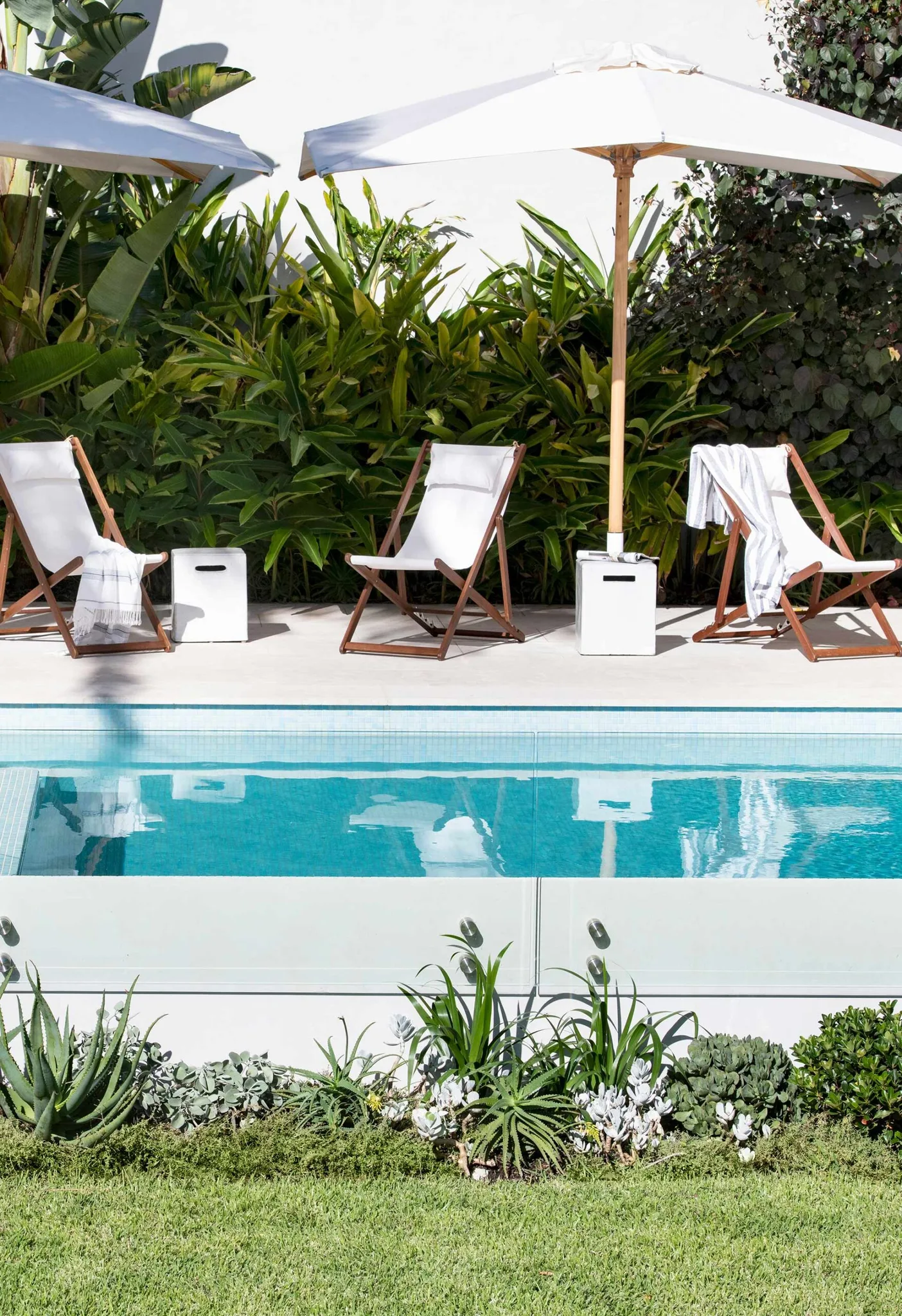 A resort inspired tropical garden is the perfect city escape