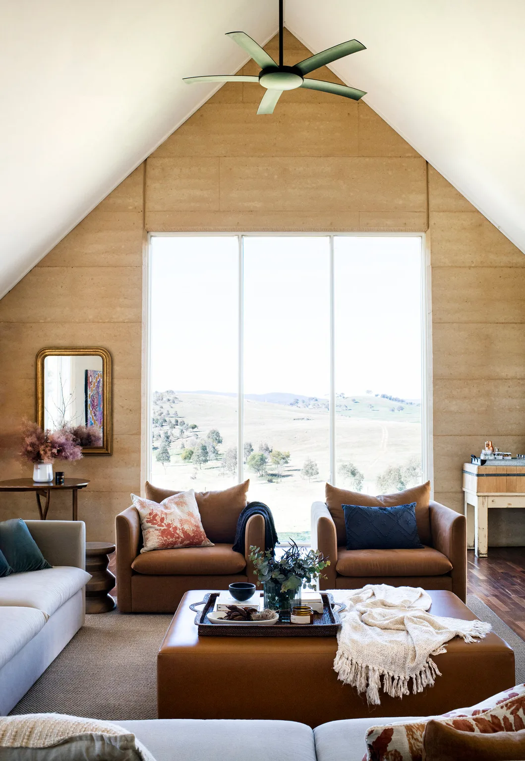 Rammed earth farmhouse on a biodynamic farm in Southern | Homes To Love
