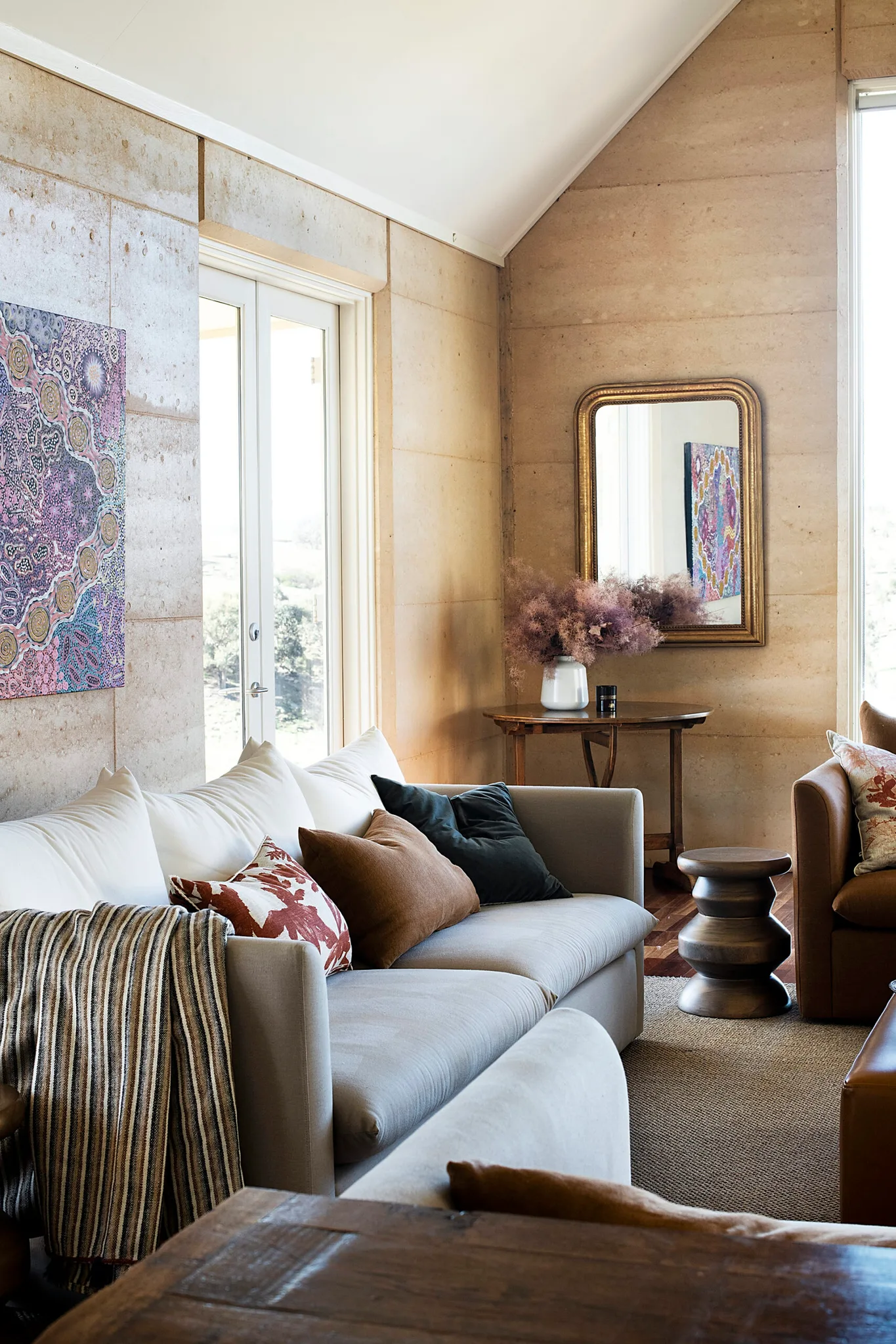 Rammed earth farmhouse on a biodynamic farm in Southern | Homes To Love