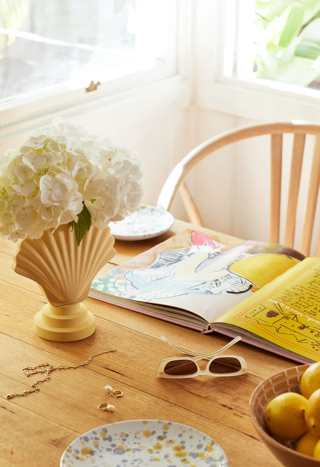 A sunny beachside apartment with retro style