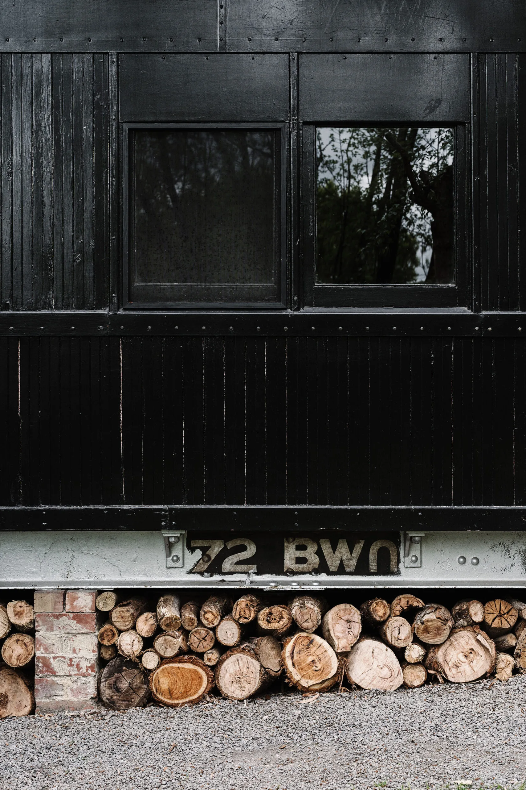 An old steam train carriage turned atmospheric holiday home