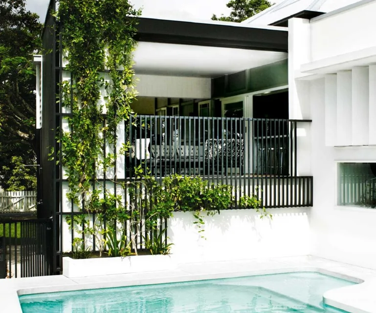 A Queenslander with a modern extension in Brisbane, QLD