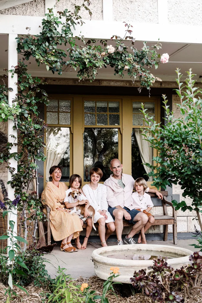 Family cottage creatively styled with vintage wares