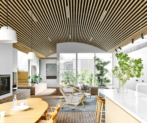 wooden cladding interior ceiling