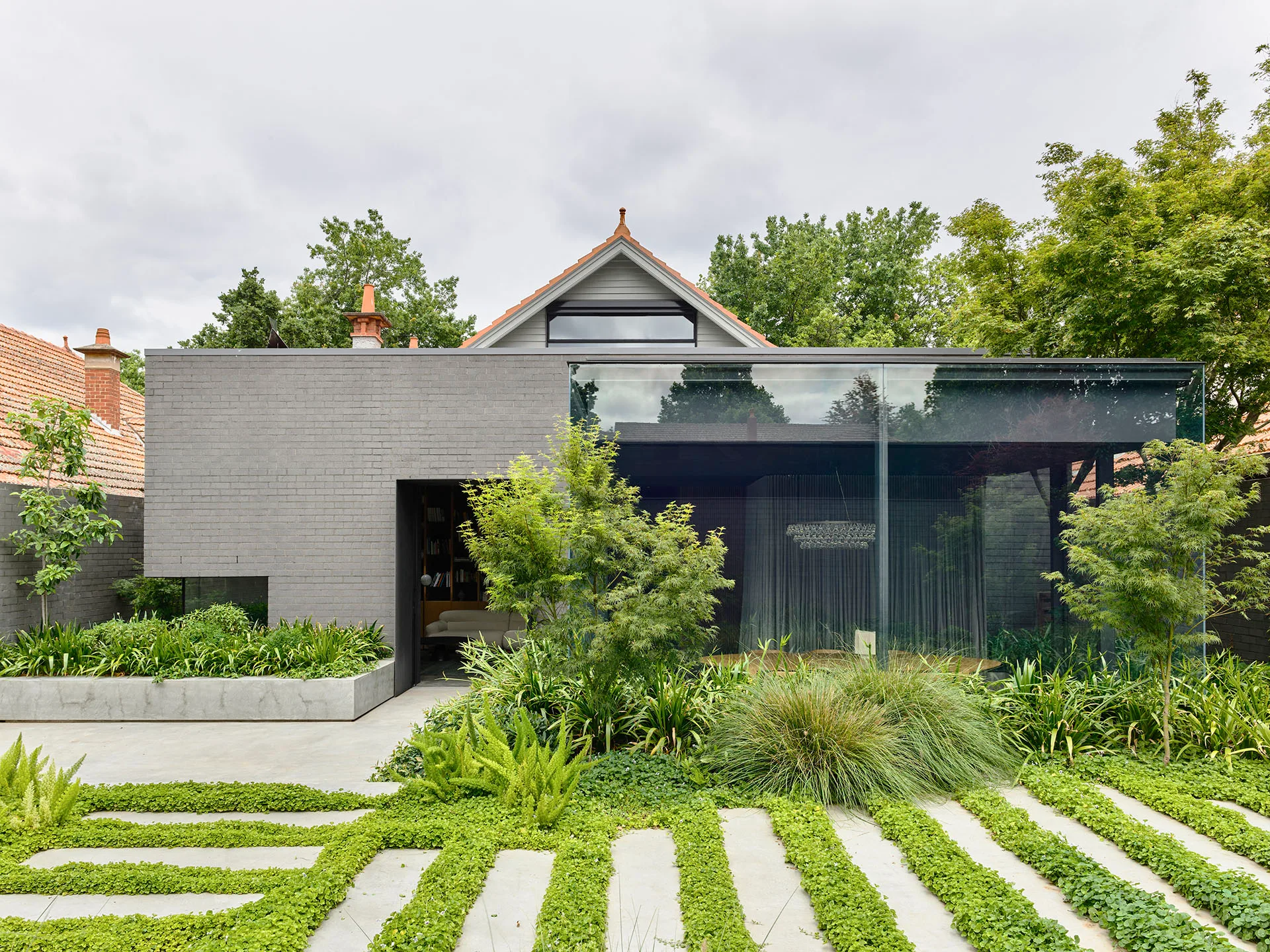 A striking update to a traditional Arts and Craft-style home