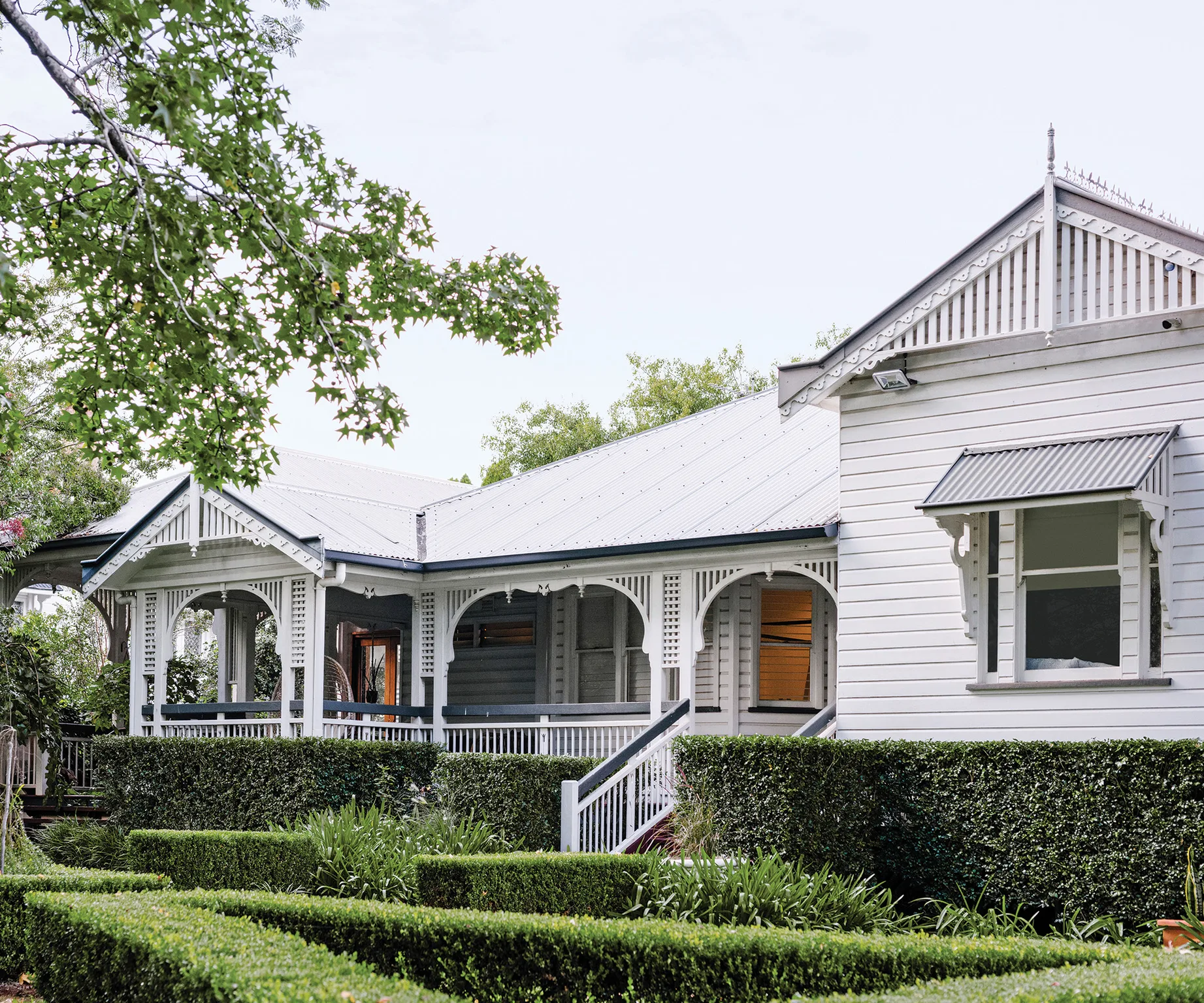 An art-filled updated Queenslander in Toowoomba