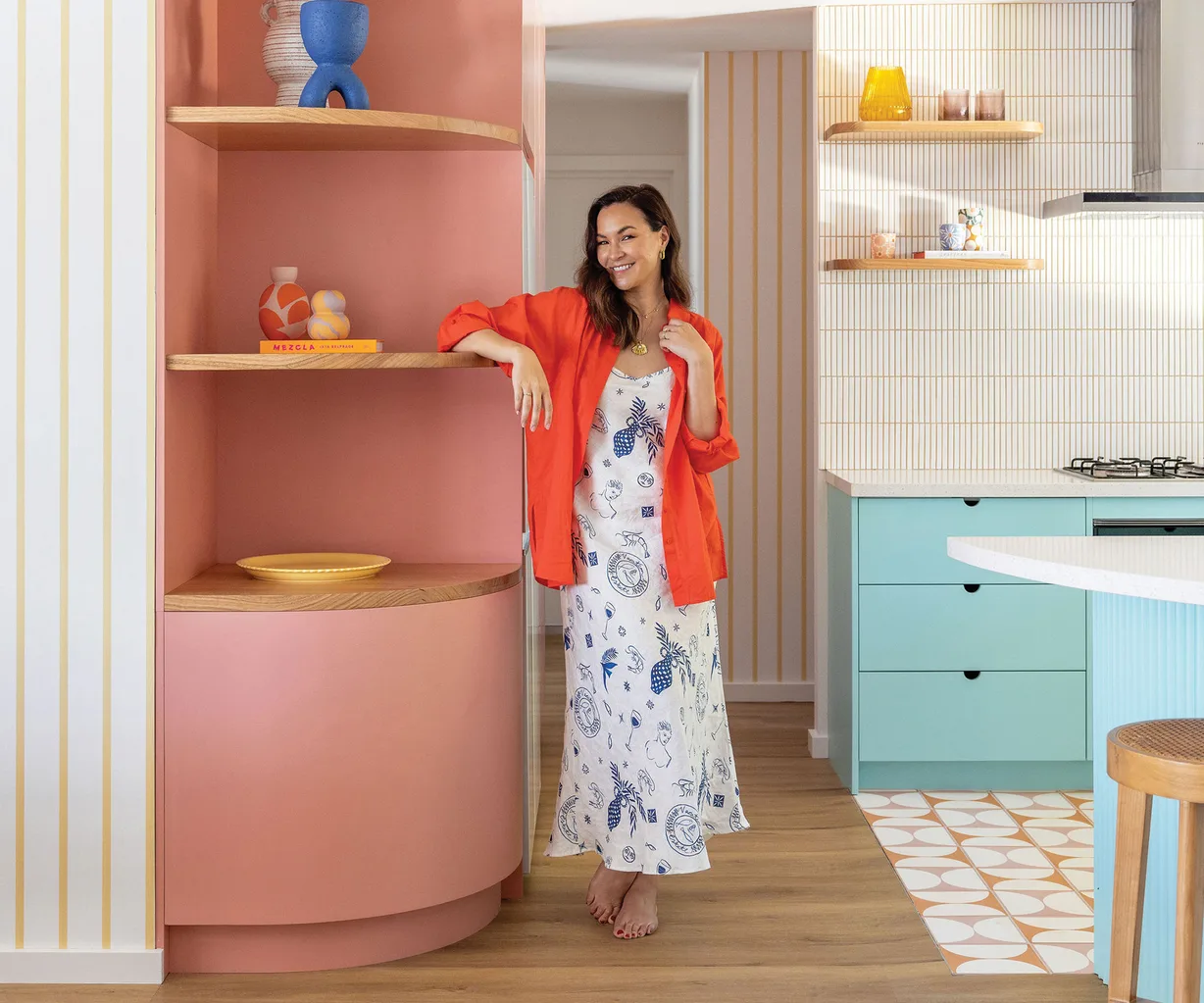 Inside Gemma Peanut's Cabarita accommodation, Yo Caba Caba