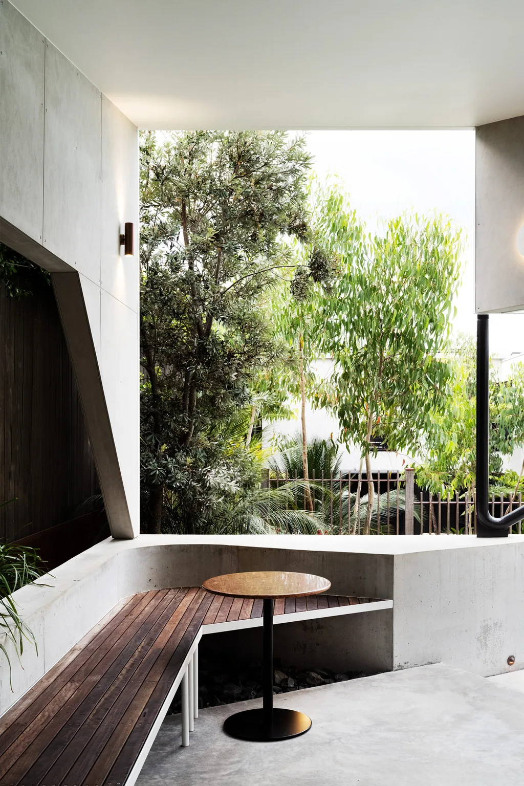 A Native Garden Filled With Floating Stepped Platforms