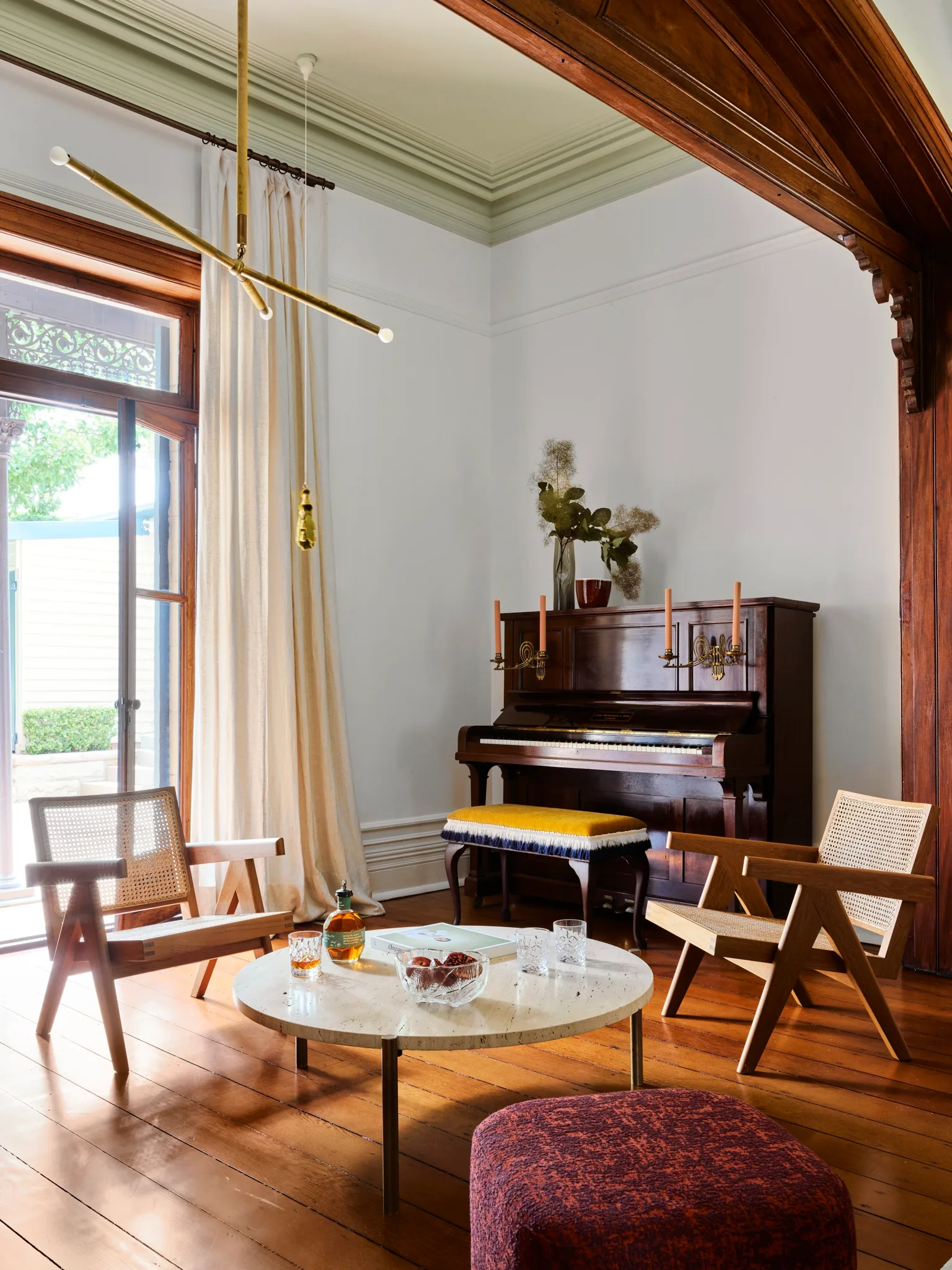 This Grand Sandstone Home Tip-Toes Between Old and New