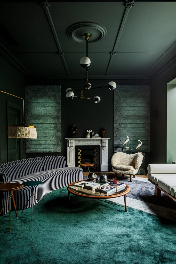Green Interiors: 15 Homes Swathed in Green Inspiration