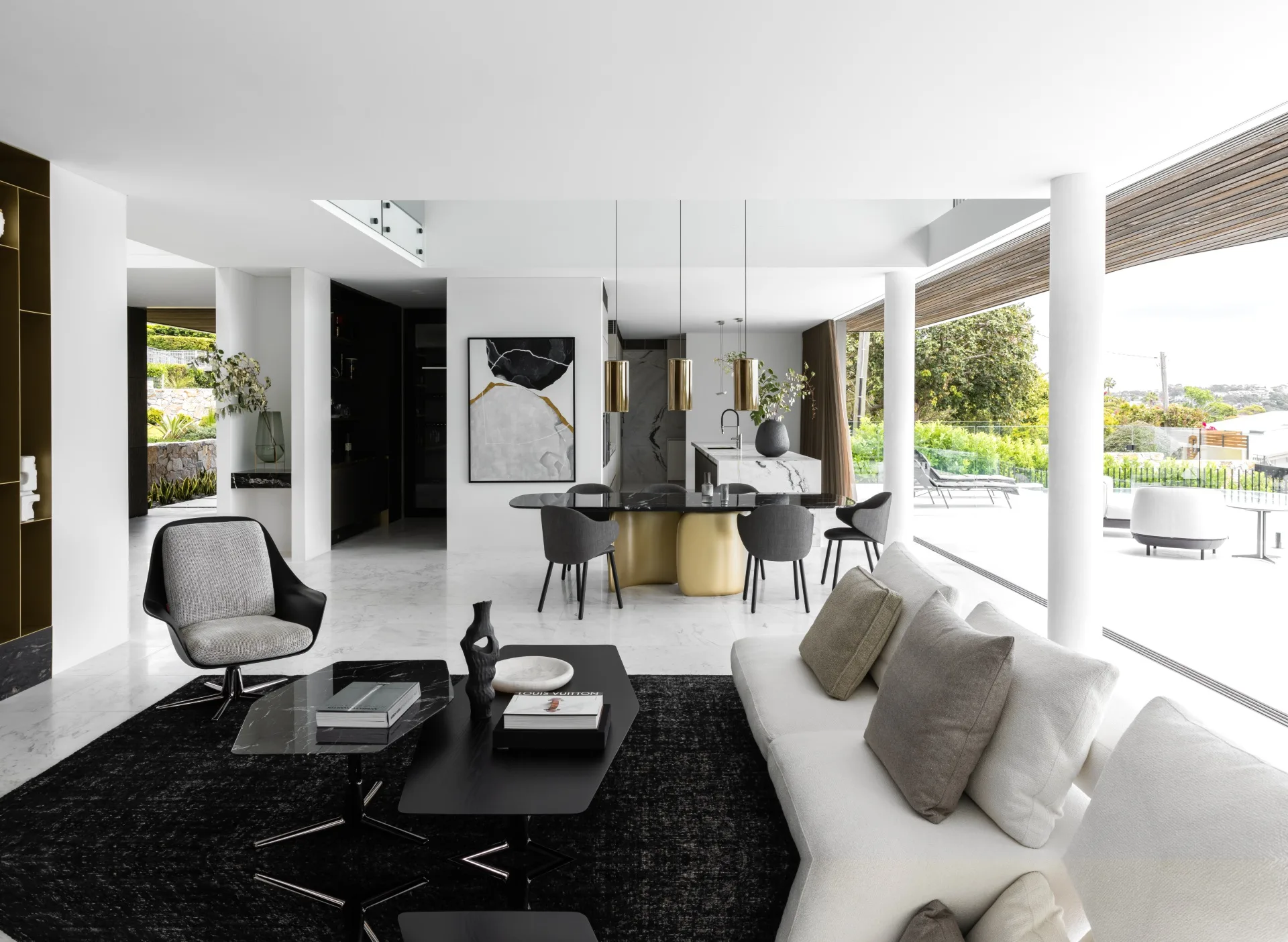 A Modern, Monochromatic Home With Nature At Heart