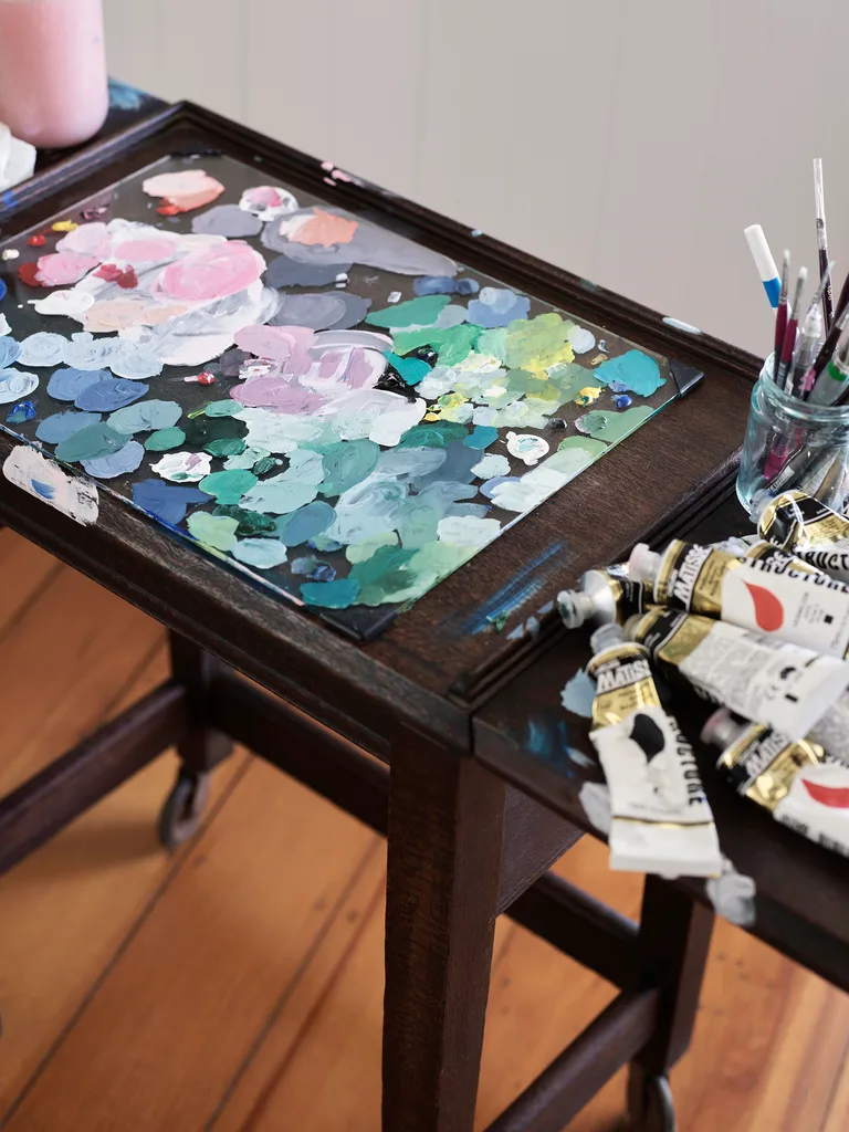 Inside An Emerging Artist's Brisbane Home Studio