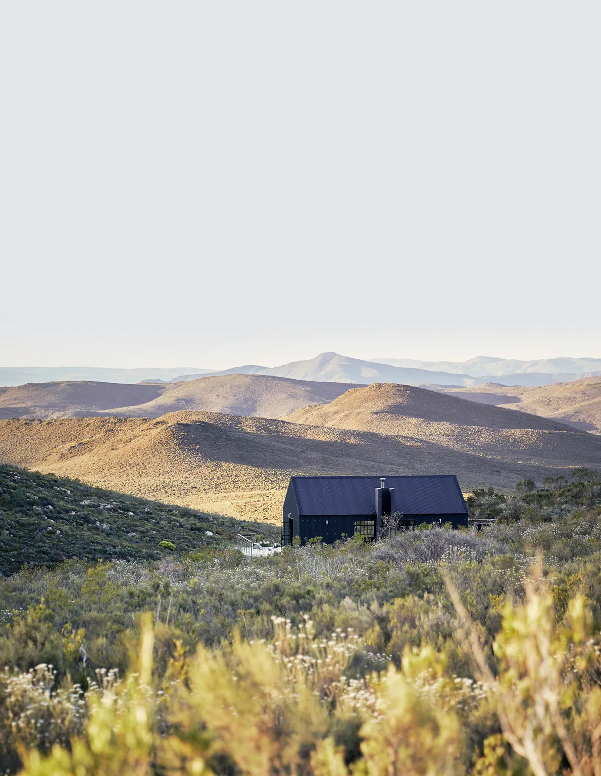 A Modern Black Cabin In South Africa