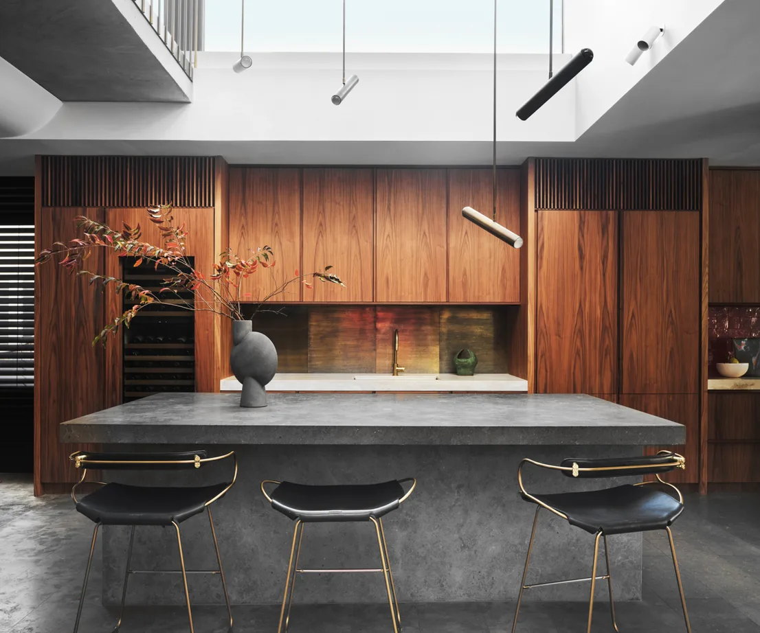 A Clever Two-Zone Kitchen Design Filled With Texture