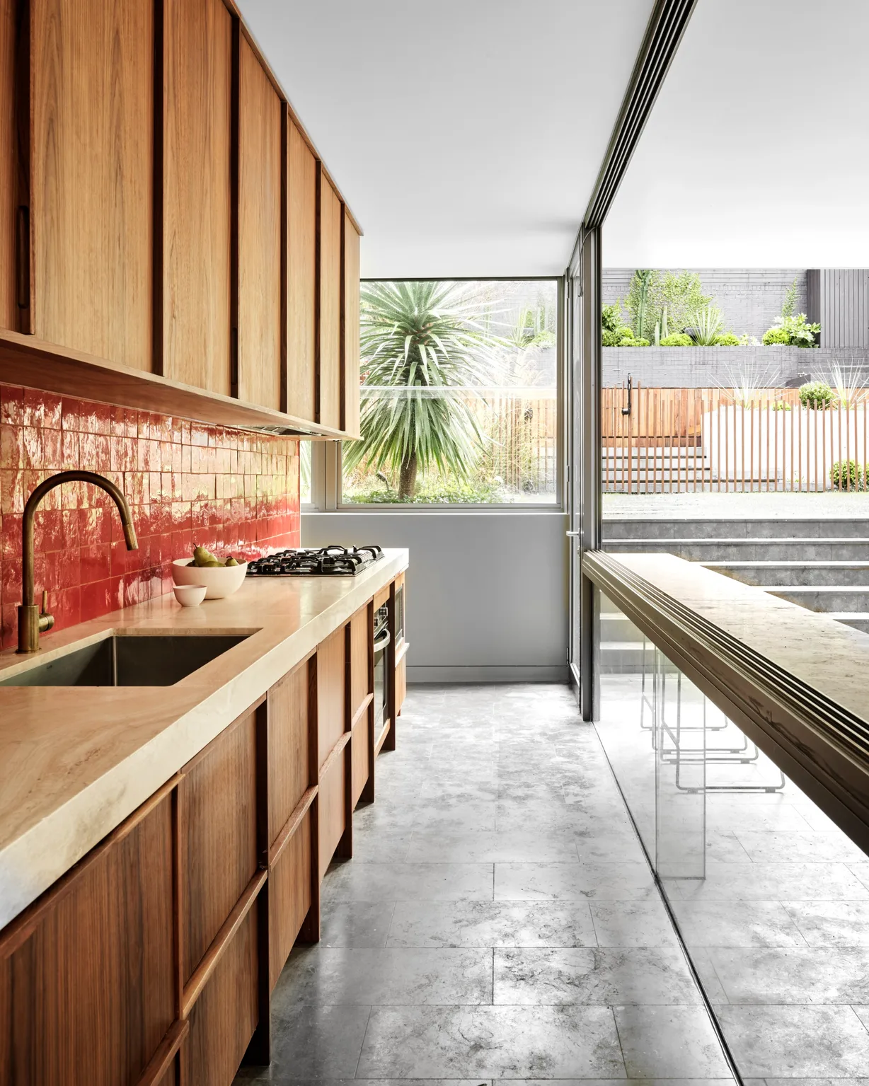 A Clever Two-Zone Kitchen Design Filled With Texture