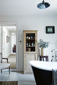 20 bathrooms with vintage storage cabinets and vanities