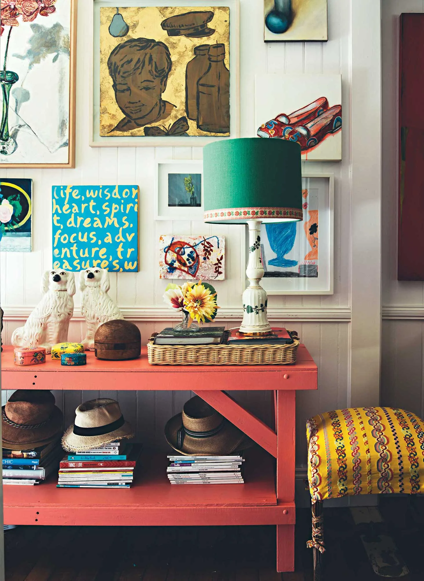 Anna Spiro: Interior designer's colourful Brisbane home