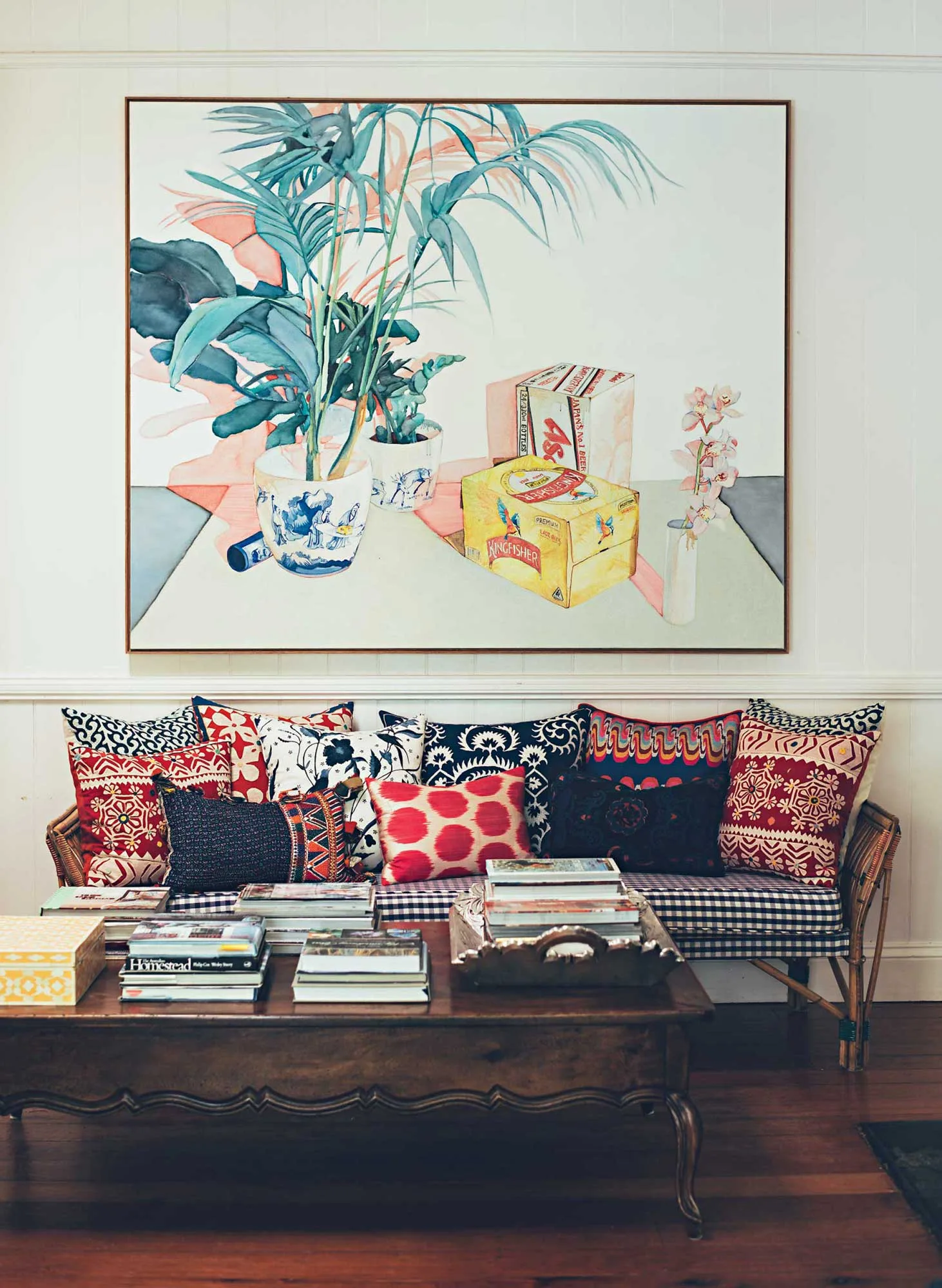 Anna Spiro: Interior designer's colourful Brisbane home