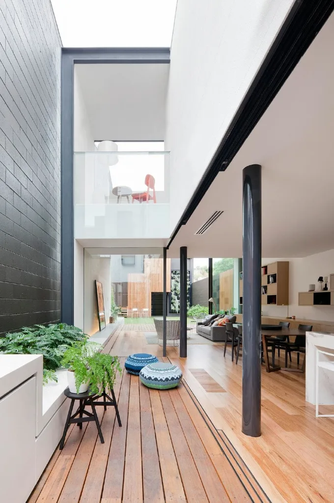 14 internal courtyards that invite the outdoors in